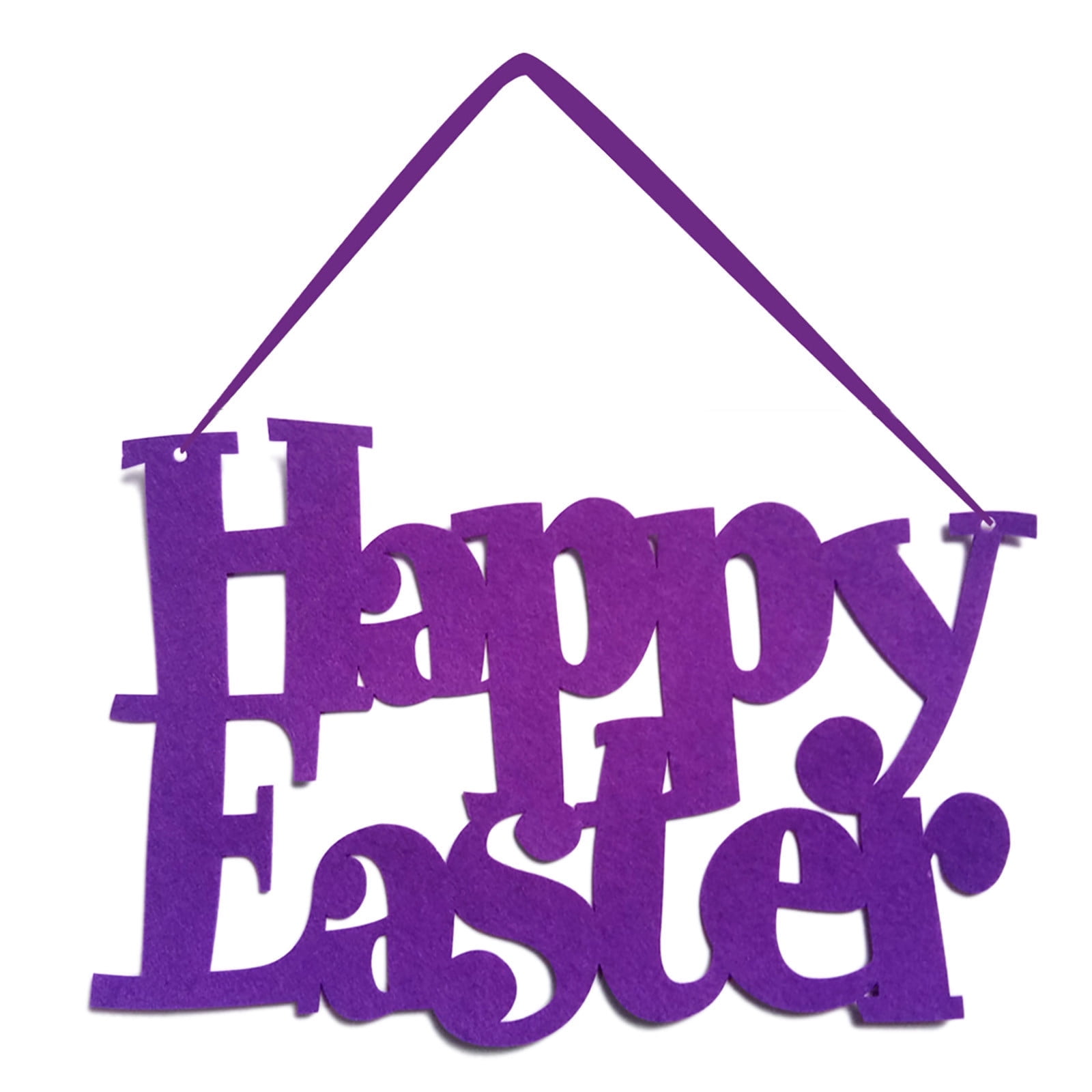 Happy Easter Sign Bunny Eggs Felt Sign Easter Hanging Sign Happy Easter ...