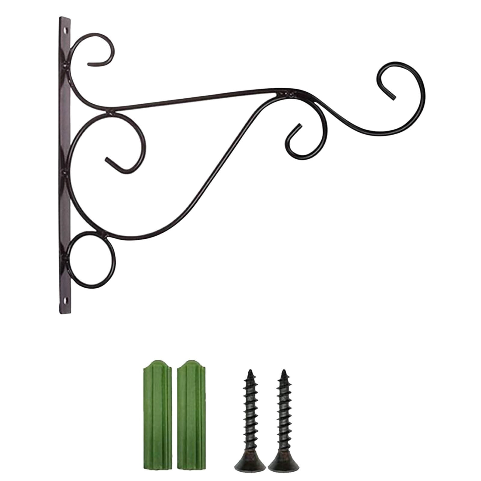 JeashCHAT Indoor and Outdoor Wall Type Plant Pot Hanging Bracket Hanger ...