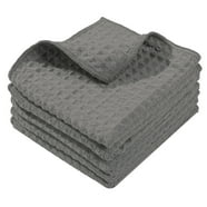 Versatility Red Microfiber Kitchen Dishcloths, 4 Piece Set, 12x12 Inch ...