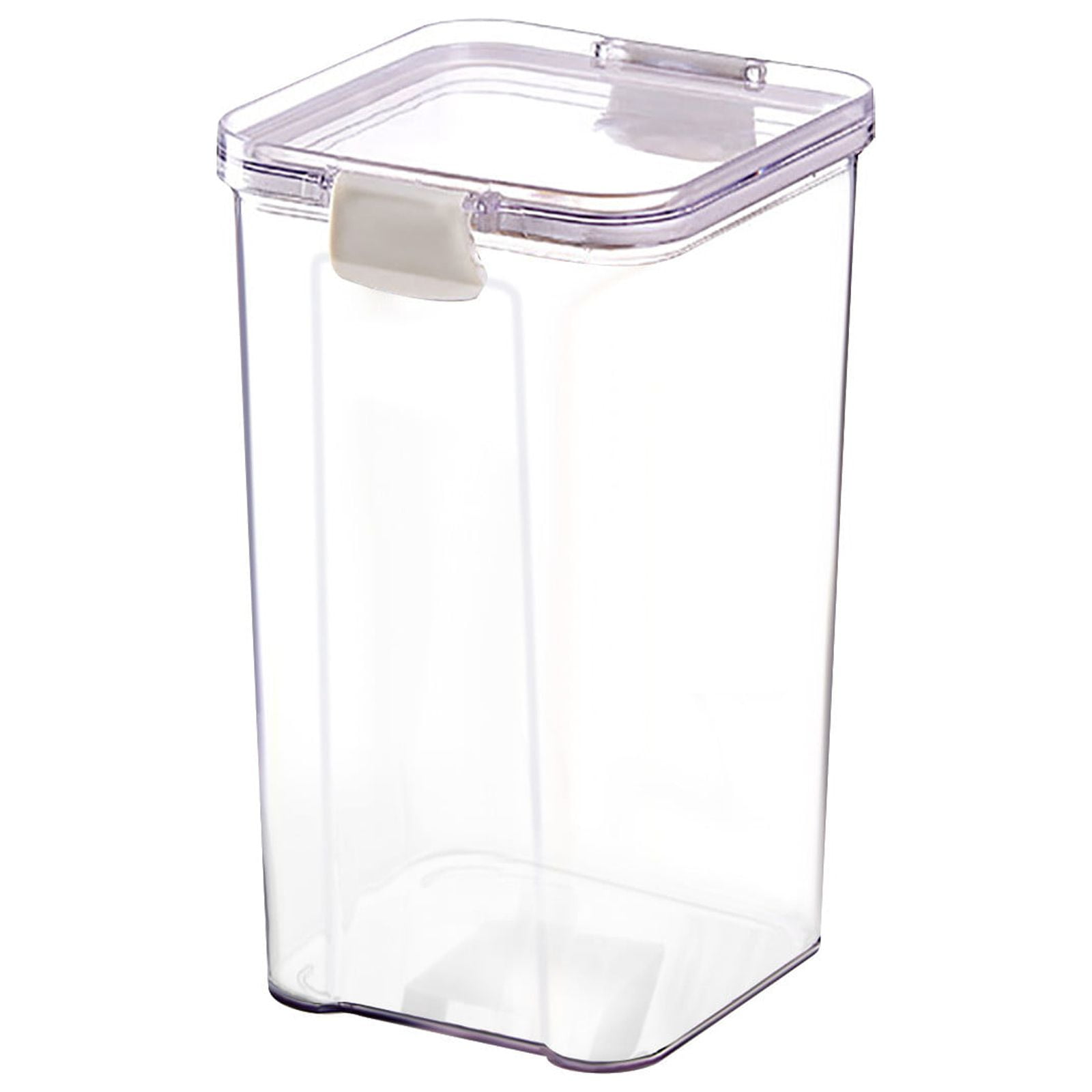 JeashCHAT Kitchen Storage Jar,Food Storage Square Transparent Buckle ...
