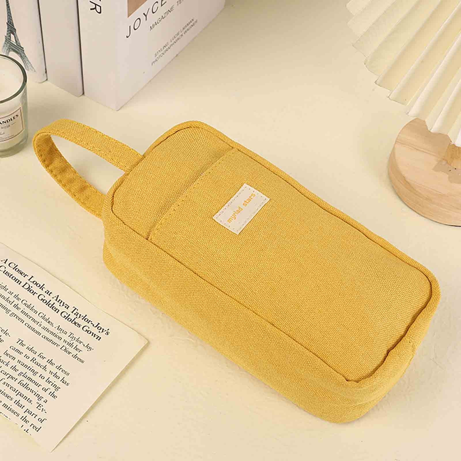 JeashCHAT Large Capacity Pencil Pouch Oxford Cloth Pencil Case ...