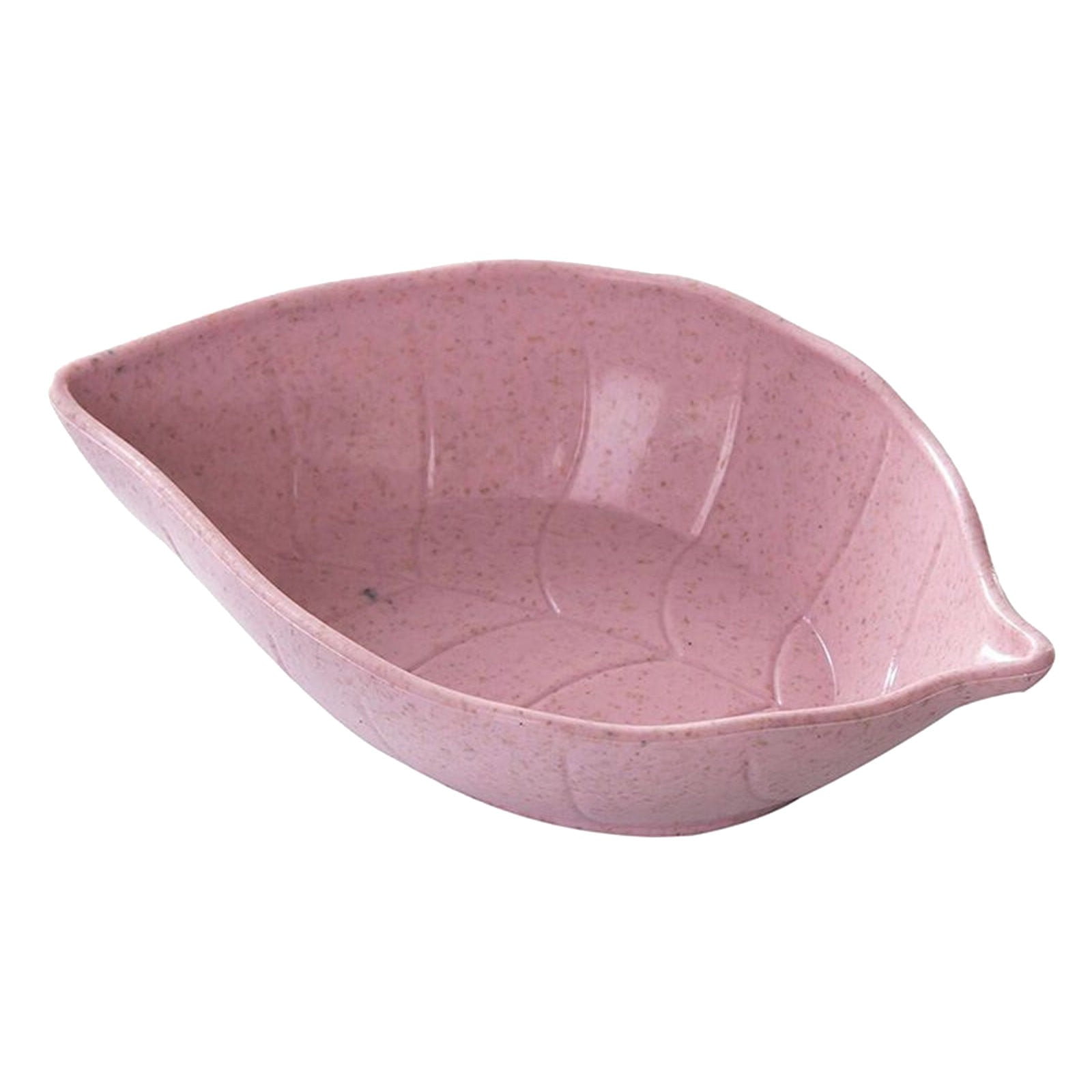 JeashCHAT Leaf Shape Plastic Side Dish Bowl Soy Sauce Dish Dipping Bowl ...