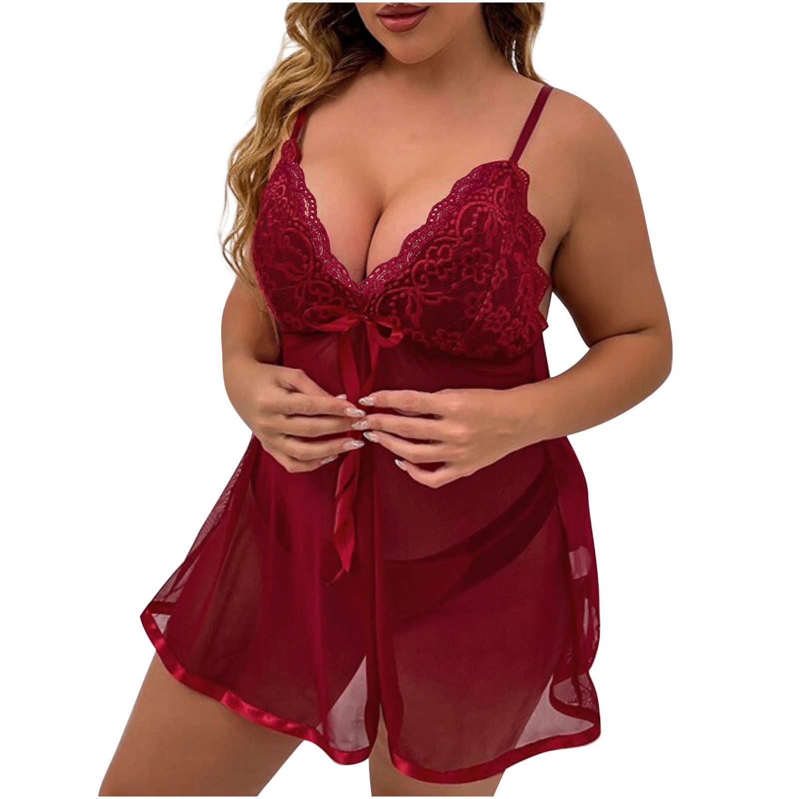 JeashCHAT Lingerie for Women Sexy Women's Fashion Plus Size Sling Soild ... JeashCHAT Lingerie for Women Sexy Women's Fashion Plus Size Sling Soild ...