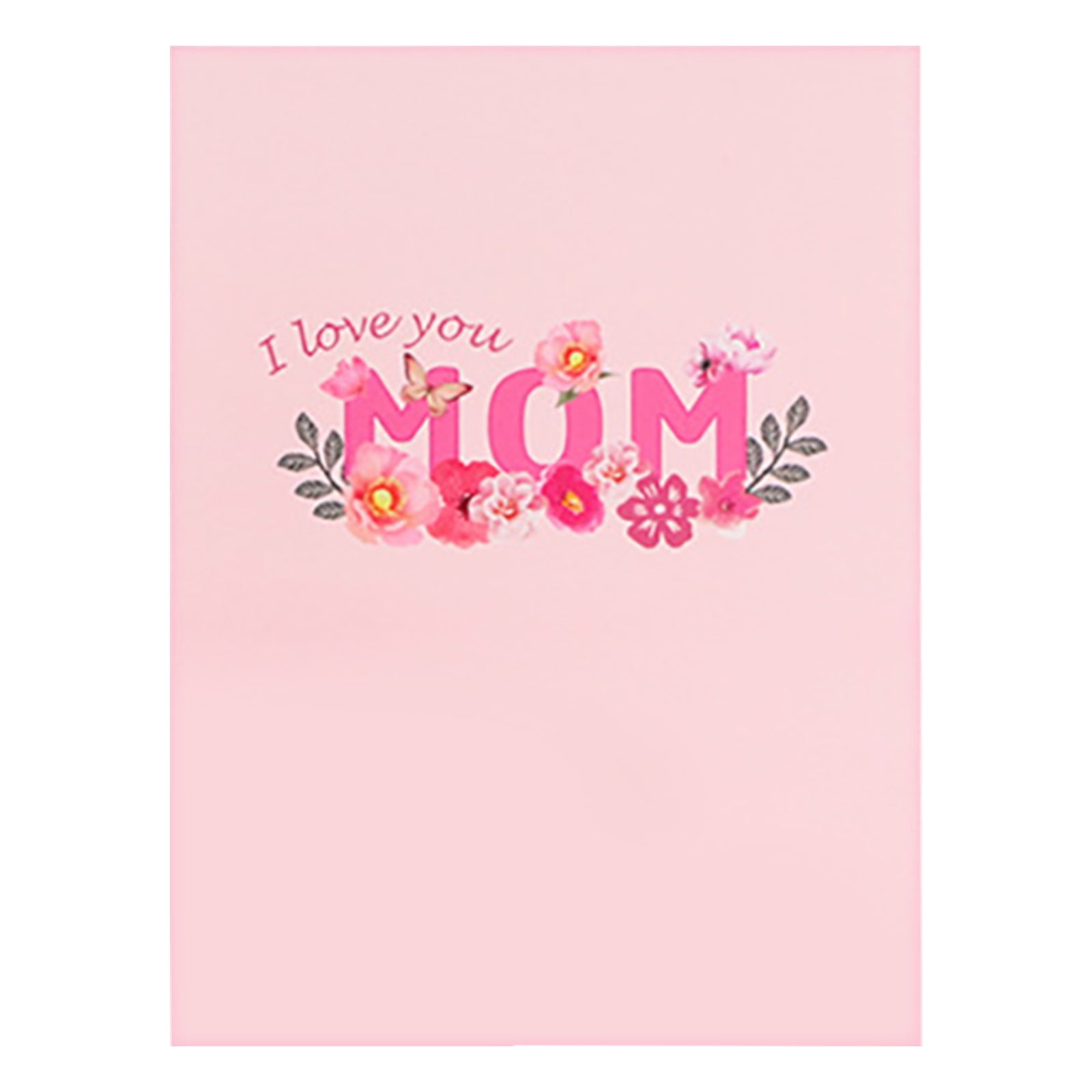 JeashCHAT Mother's Day Pop Up Greeting Card, Best Mum Flower Pattern 3D ...