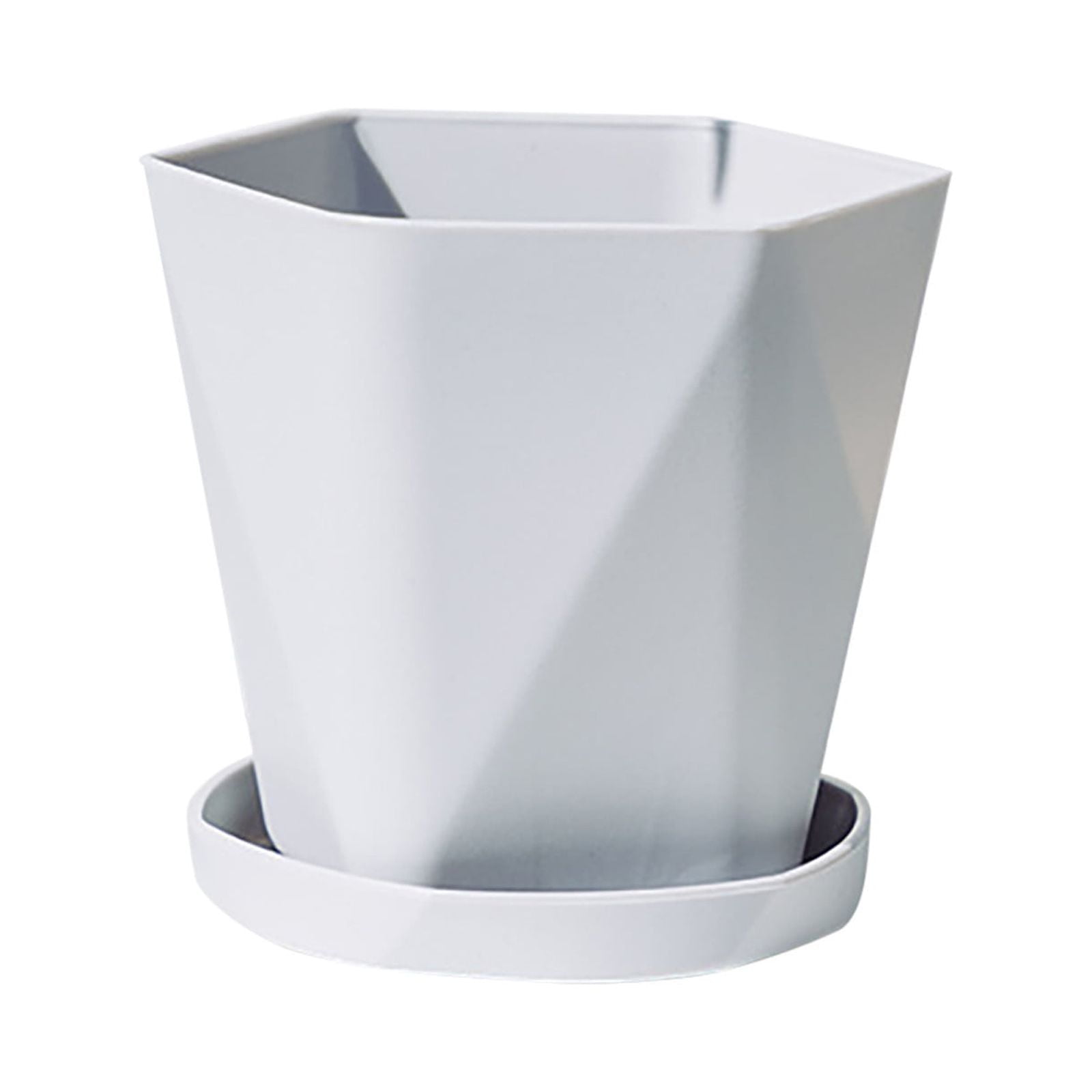 JeashCHAT Plastic Plant Pots for Plants Flower Pot with Drainage Holes ...