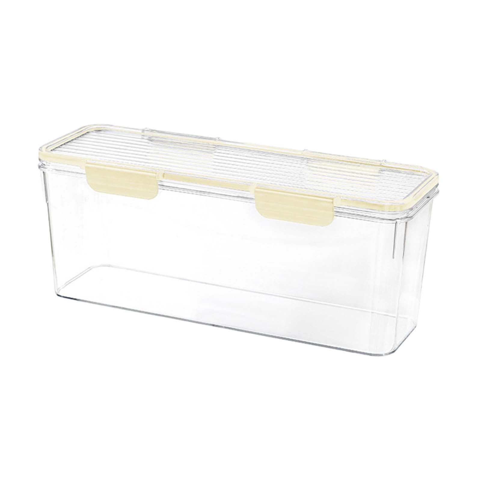 JeashCHAT Plastic Spaghetti Pasta Containers, Rectangle Noodles Storage ...
