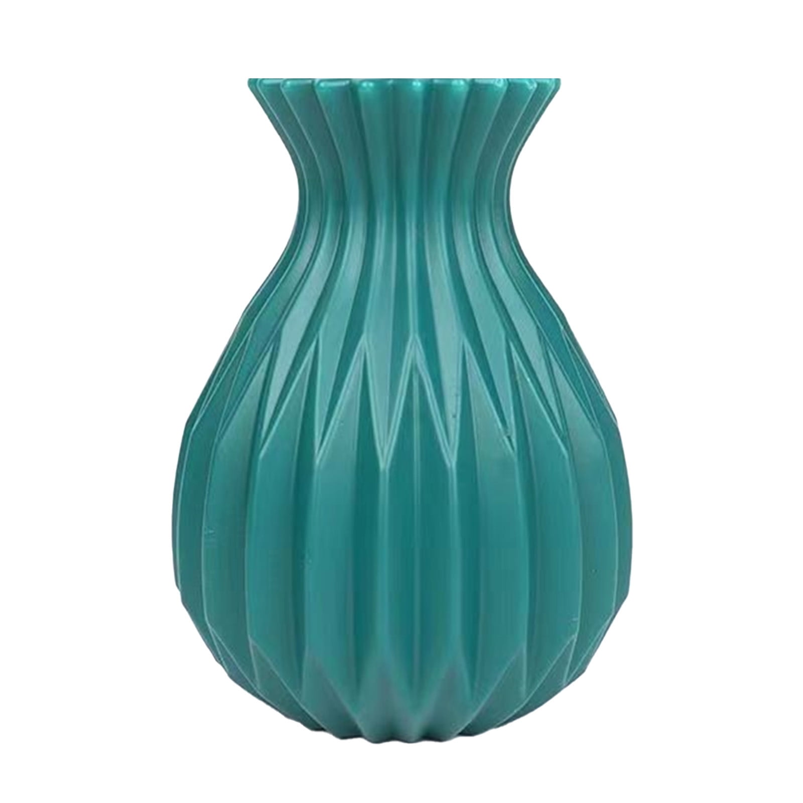 JeashCHAT Plastic Vase Unbreakable Flower Vase 6.69 inch Faux Ceramic ...