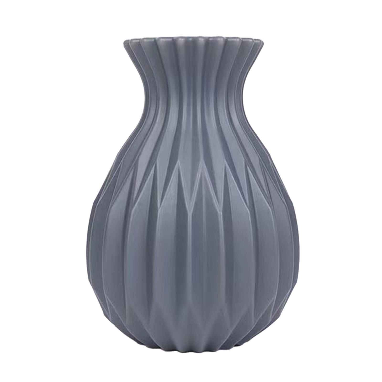 JeashCHAT Plastic Vase Unbreakable Flower Vase 6.69 inch Faux Ceramic ...