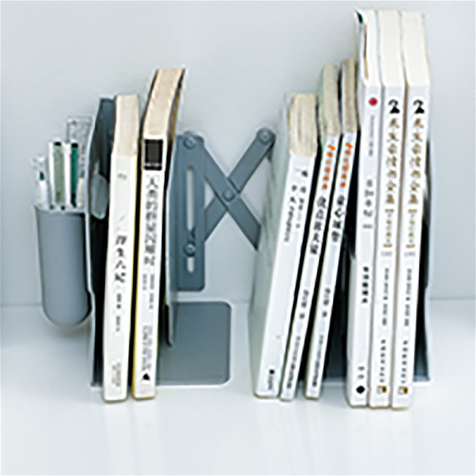 JeashCHAT Retractable Desktop Book Organizer Storage Rack Office ...