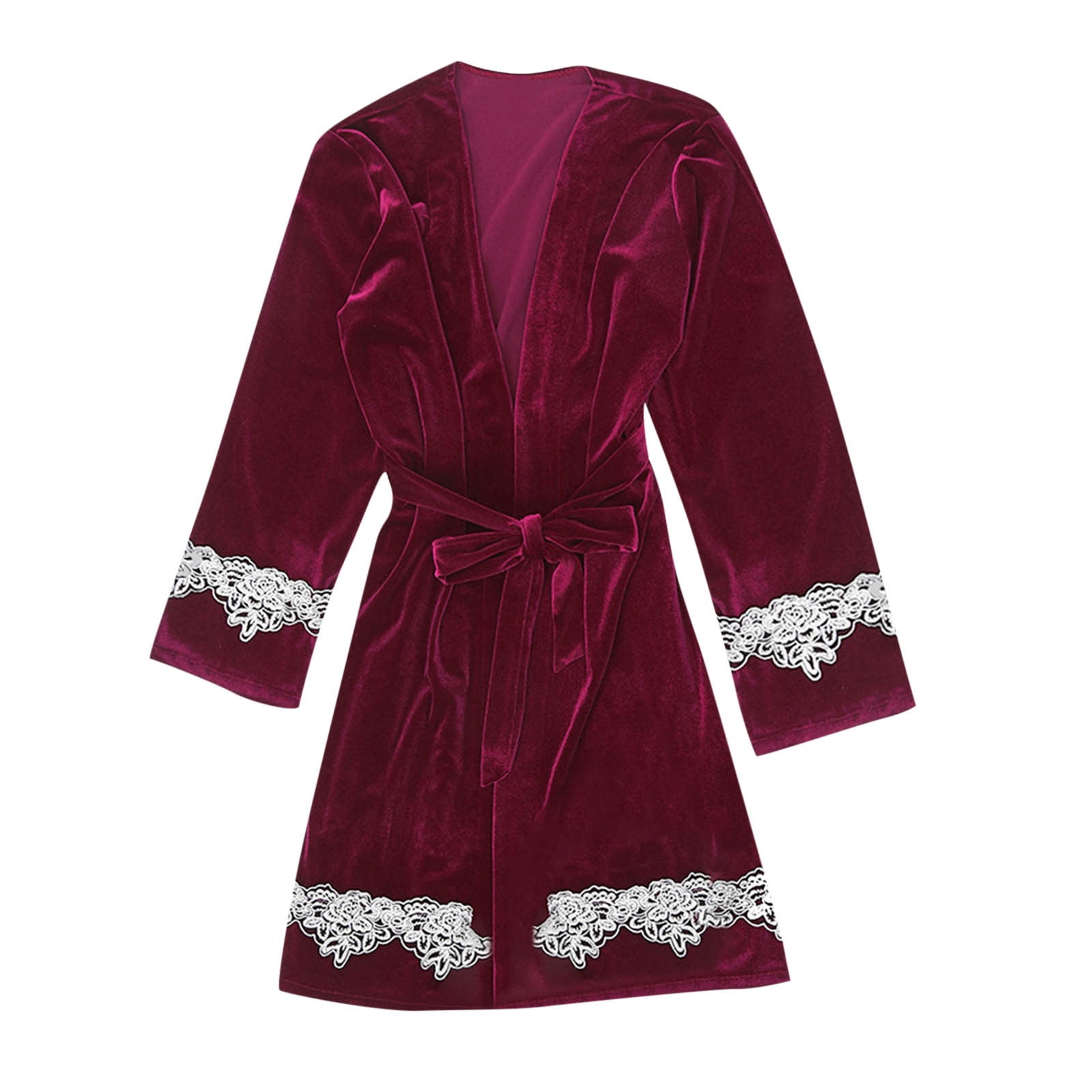 Jeashchat Sexy Lingerie For Women Fashion Sexy Gold Velvet Nightgown Home Service Homewear