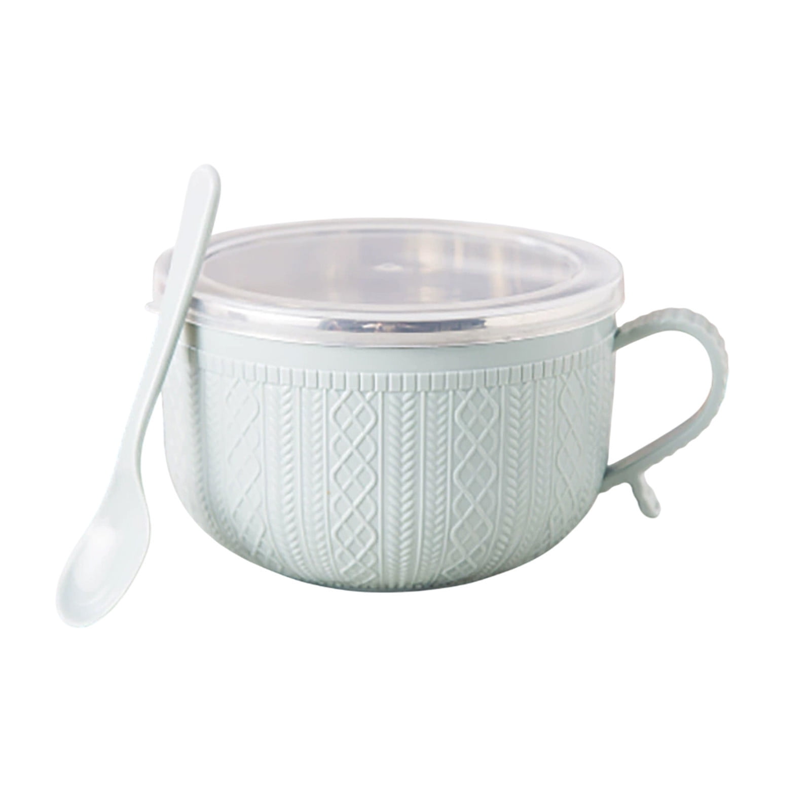 JeashCHAT Soup Bowl with Handle and Scoop, Ramen Bowl with Lid, Large ...