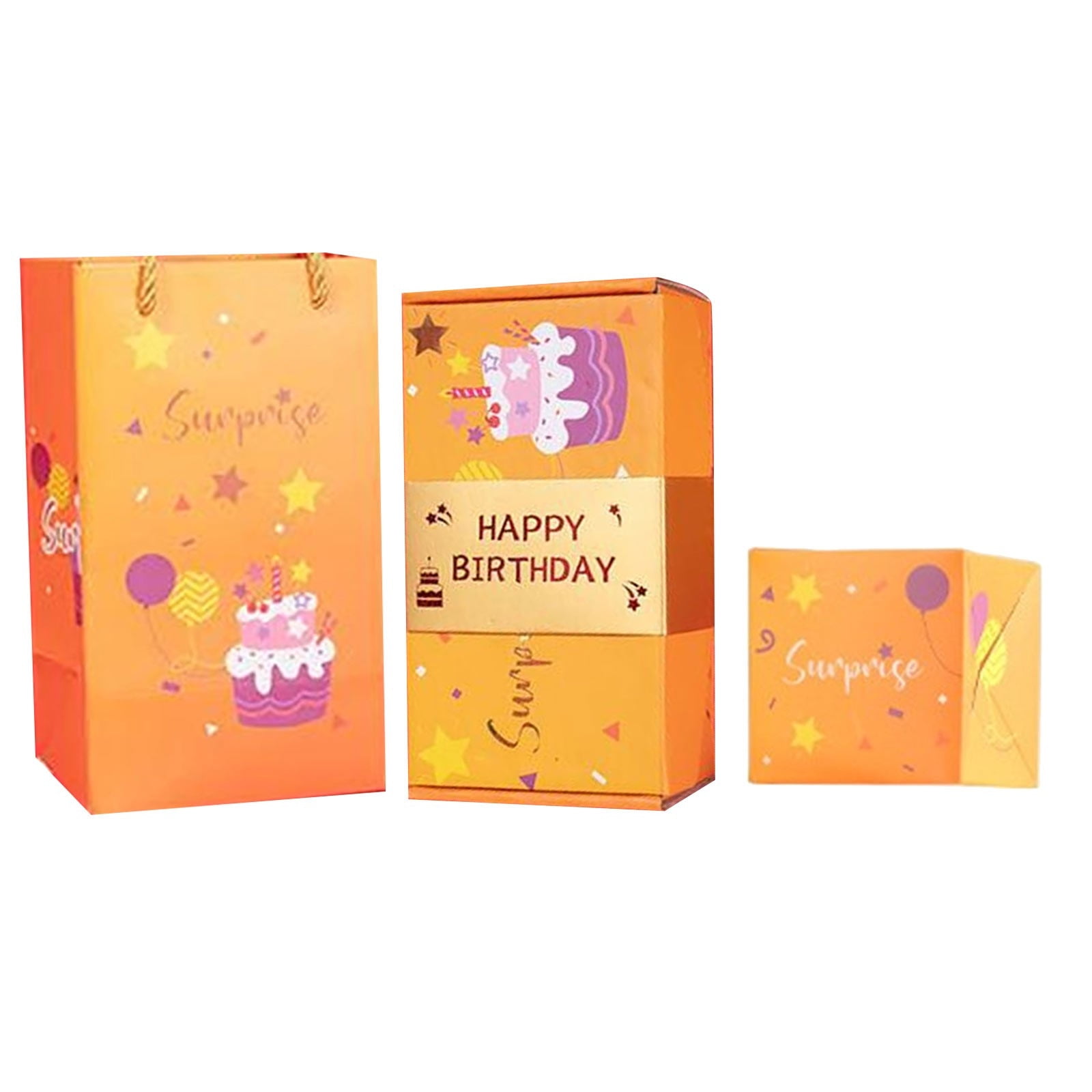 JeashCHAT Surprise Gift Box for Cash, Pop Up Explosion Happy Birthday ...