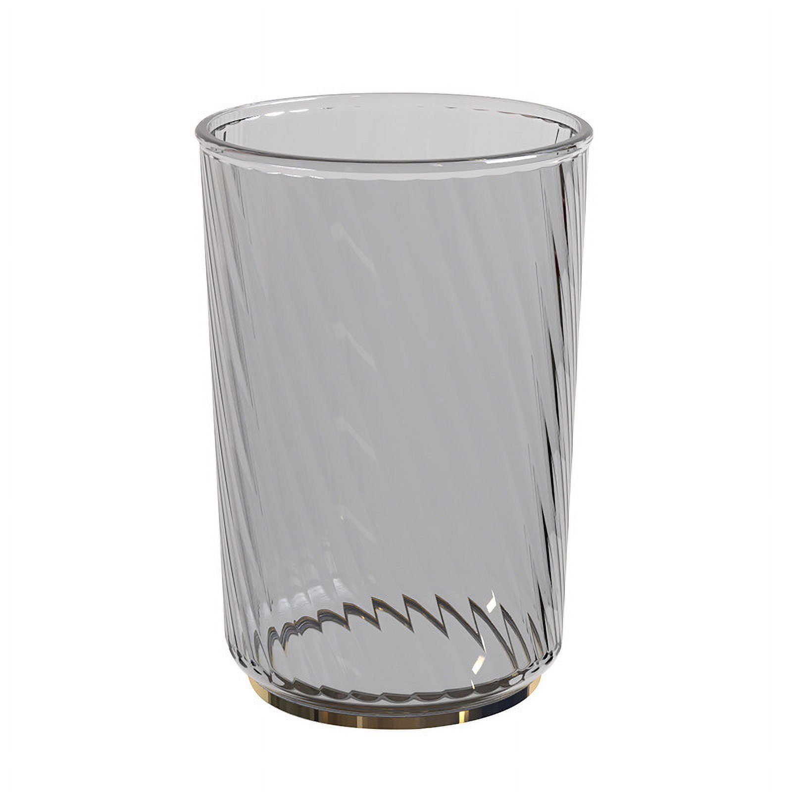 JeashCHAT Toothbrush Cup for Bathroom, Clear Plastic Toothbrush Holder ...