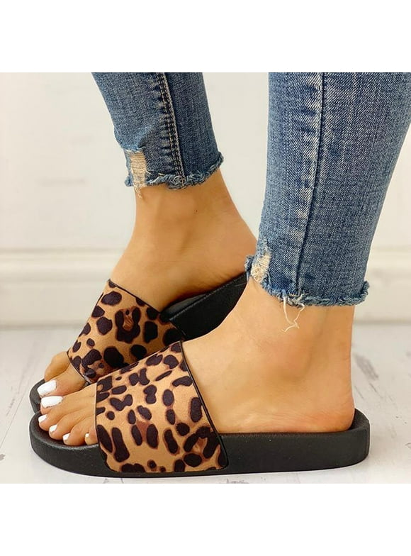 Leopard Print Slides