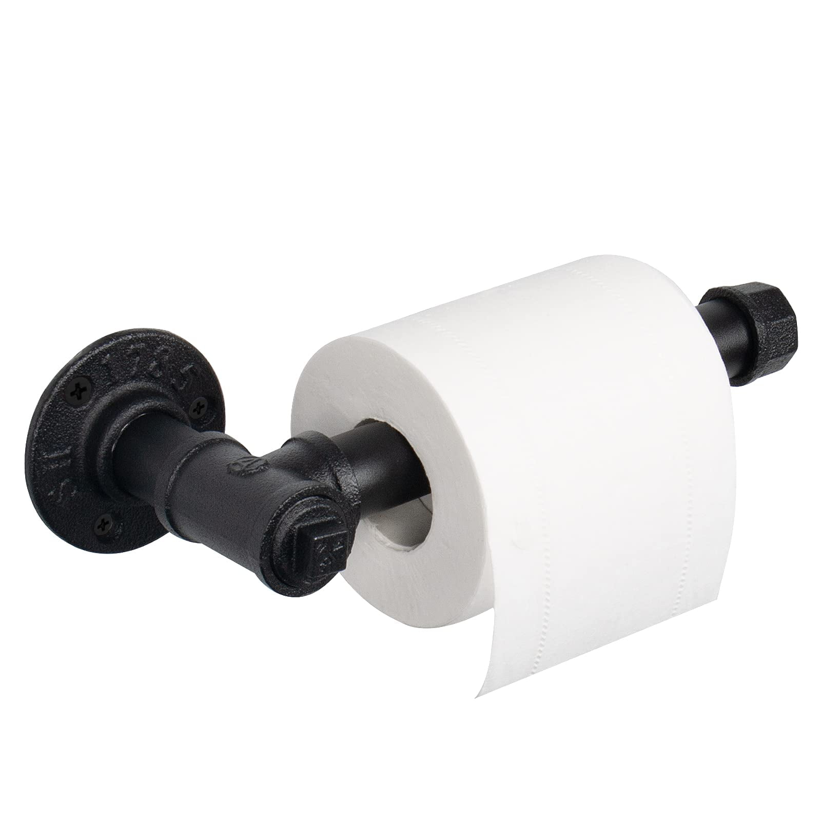Jeasor Industrial Pipe Toilet Paper Holder, Retro Farmhouse Style Roll ...