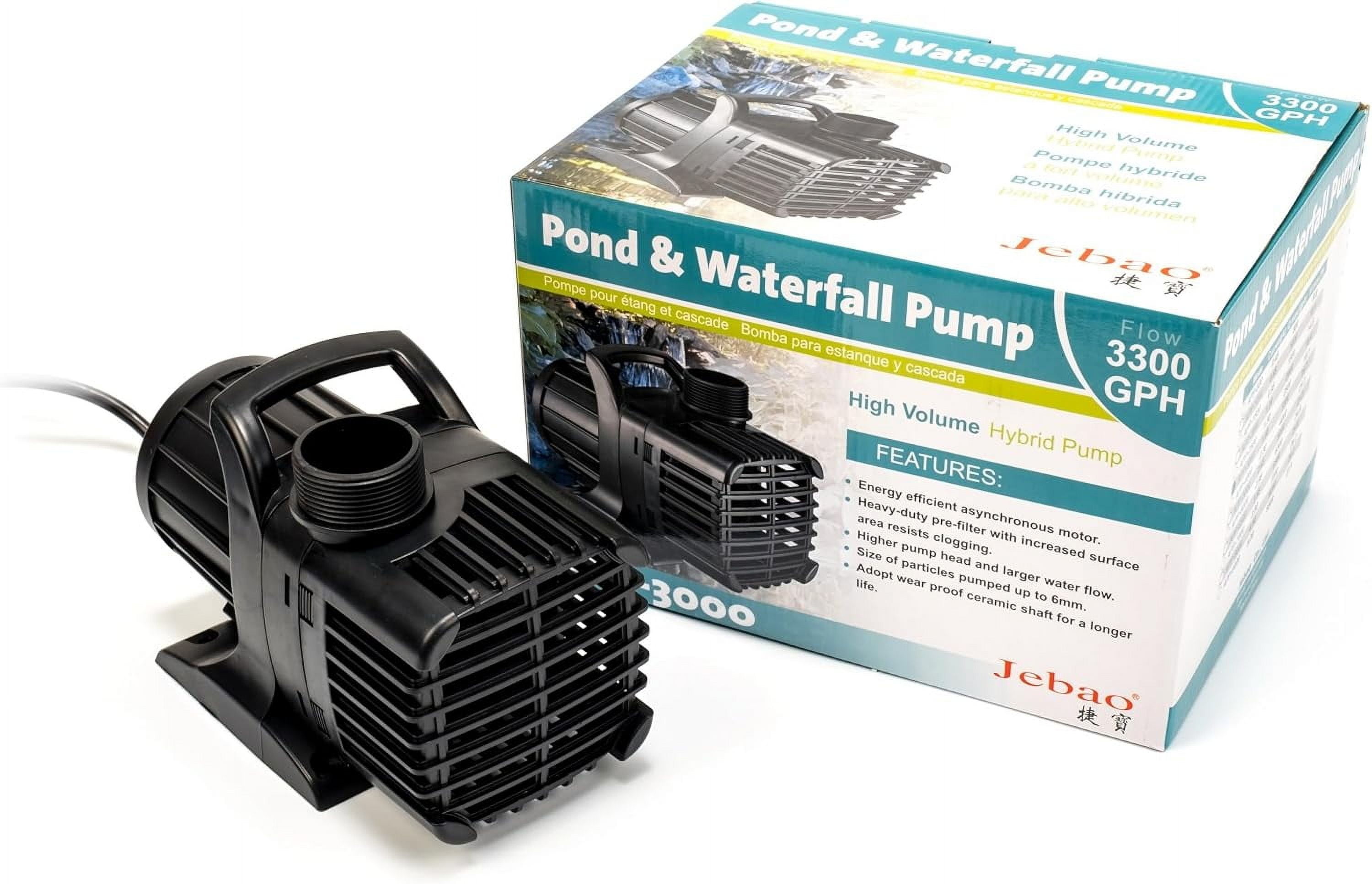 Jebao APP Pond & Waterfall Pump (APP-3000, 3300GPH) - Walmart.com