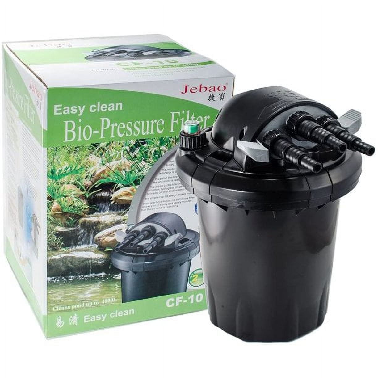 Jebao CF-10 Pressured Fish Pond Bio Filter, Black 1 Per Pack - Walmart.com