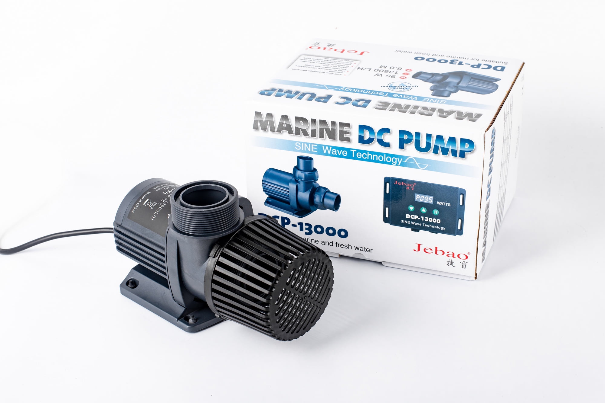 Jebao DCP-13000 Sine Wave Drain Sump Water Return Pump, 3645GPH ...