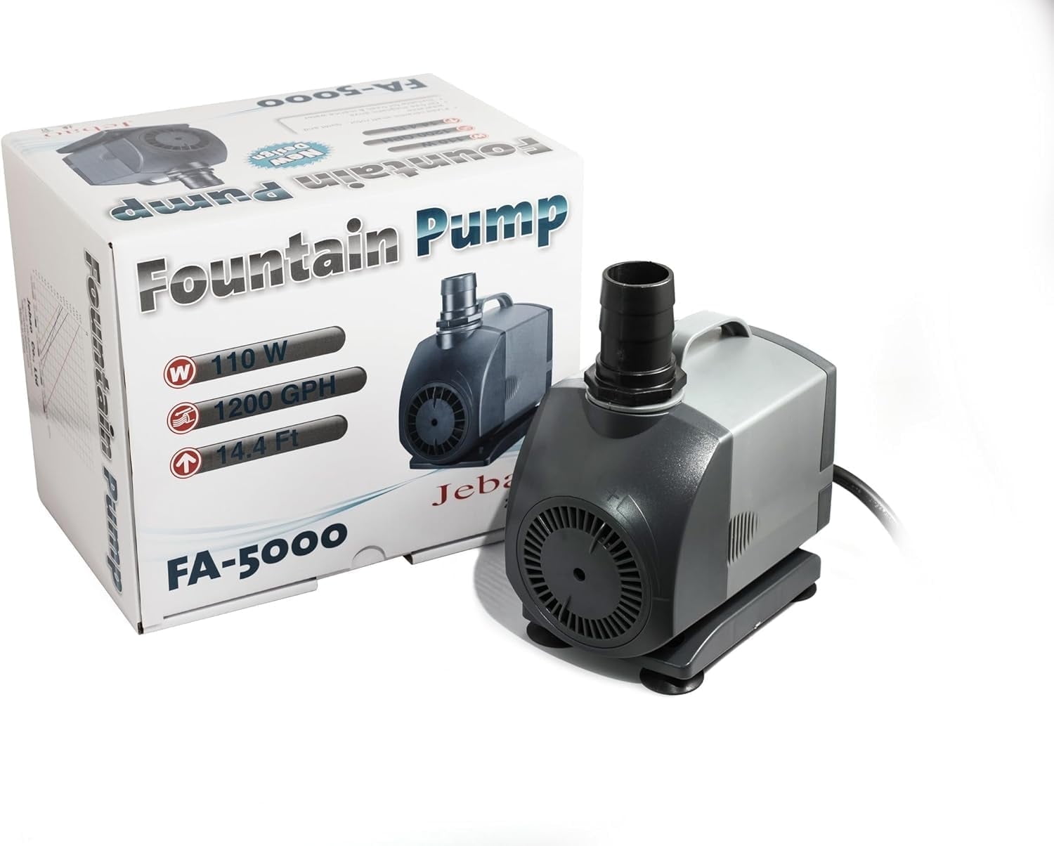 Jebao FA-5000 Submersible Fountain Pump for Hydroponics, Aquaponics ...