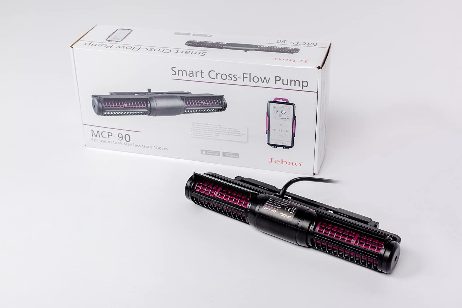 Jebao MCP-90 Smart Cross Flow Pump for Saltwater Tank, Magnetic Base ...