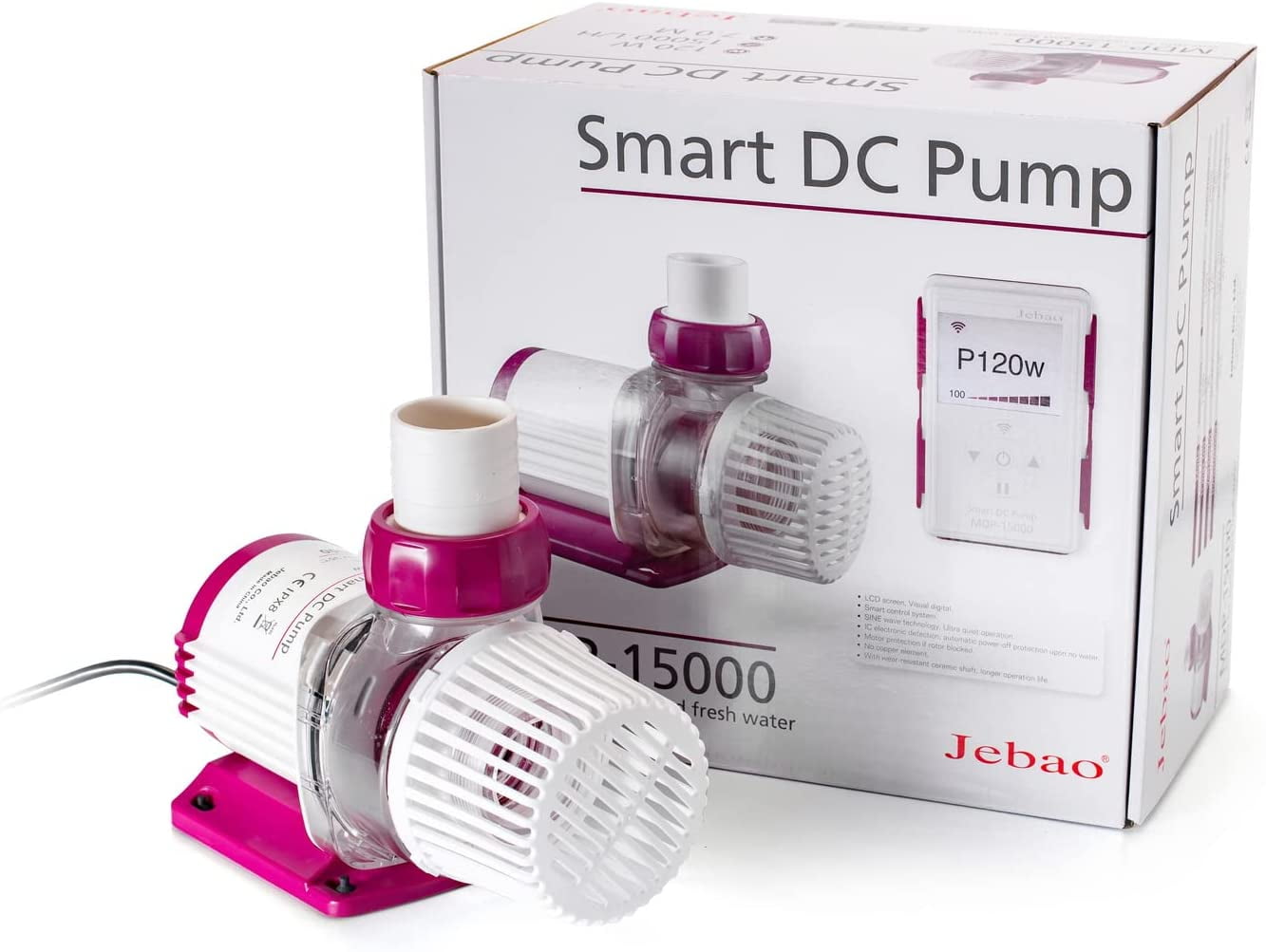 Jebao MDP-15000 Smart DC Pump with LCD Display Controller for Saltwater Tank, 3962GPH - Walmart.com
