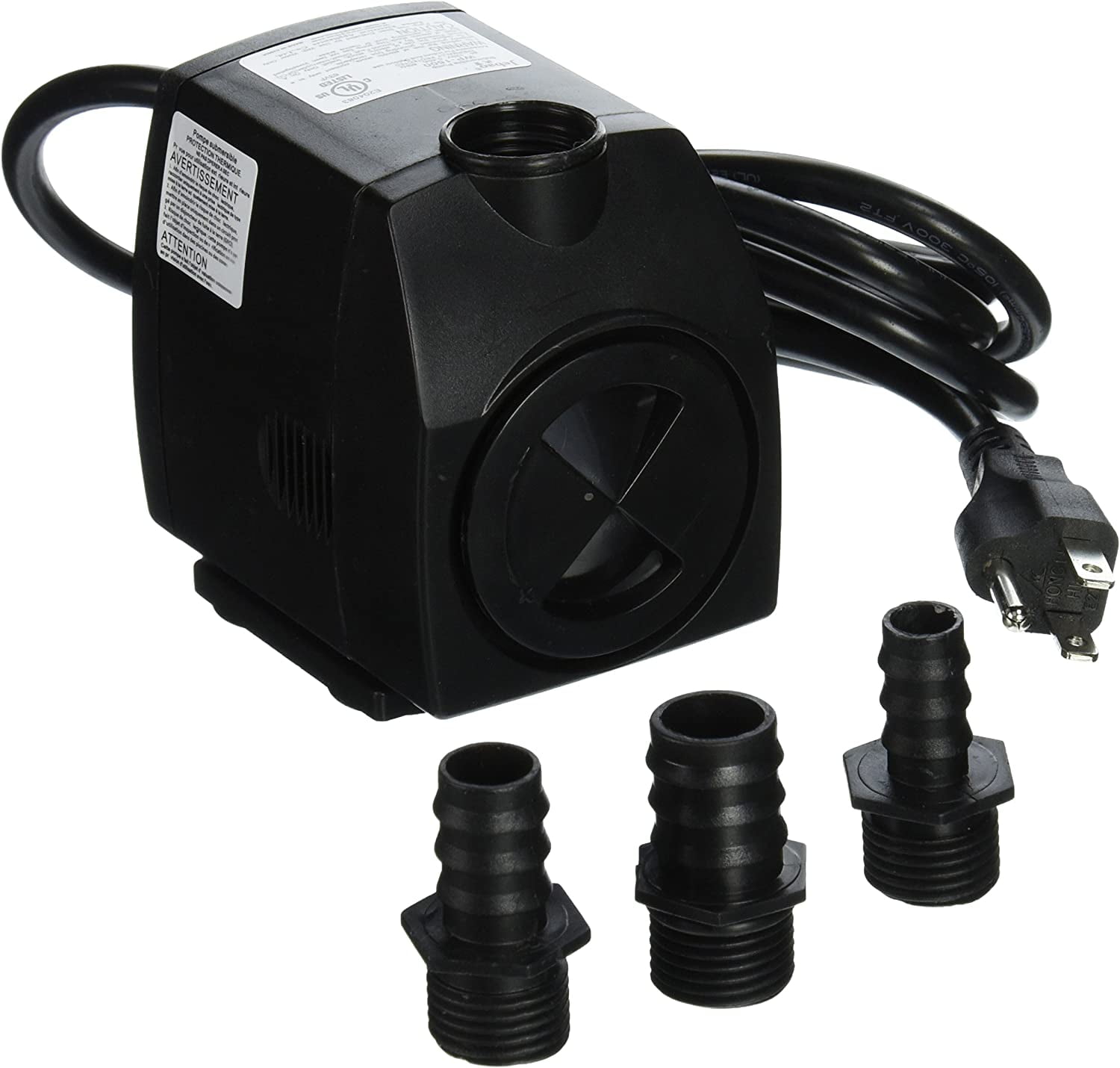 Jebao WP1500 Submersible Water Pump with Hose Adapter, Black - Walmart.com