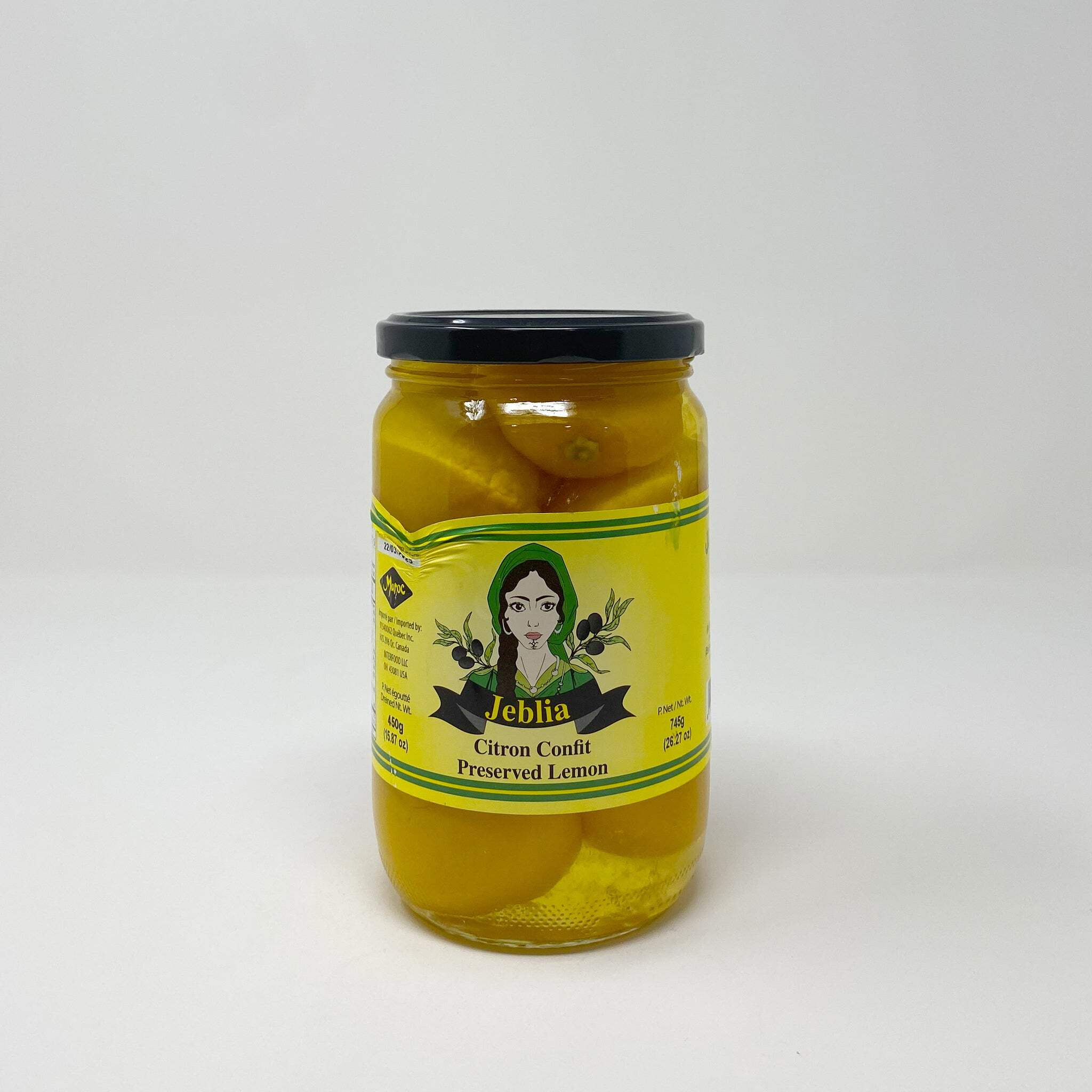 Jeblia Pickled Lemon jar 450g drained net - Walmart.com