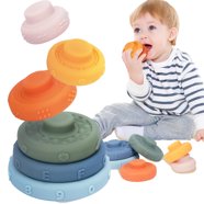 Heritage Baby 5-PC Stackable Plush Baby Farm Animals Rattle Set ...