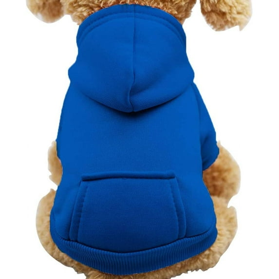 Jecikelon Winter Dog Hoodie Sweatshirts with Pockets Warm Dog Clothes ...