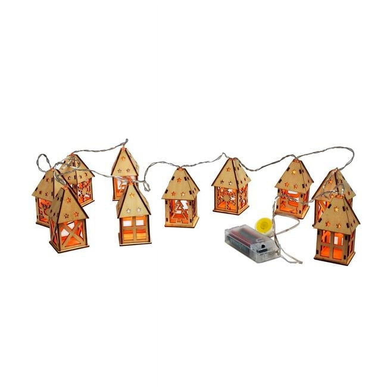 Jeco CHD-TA013 Christmas House String Lights - Set of 10 - Walmart.com