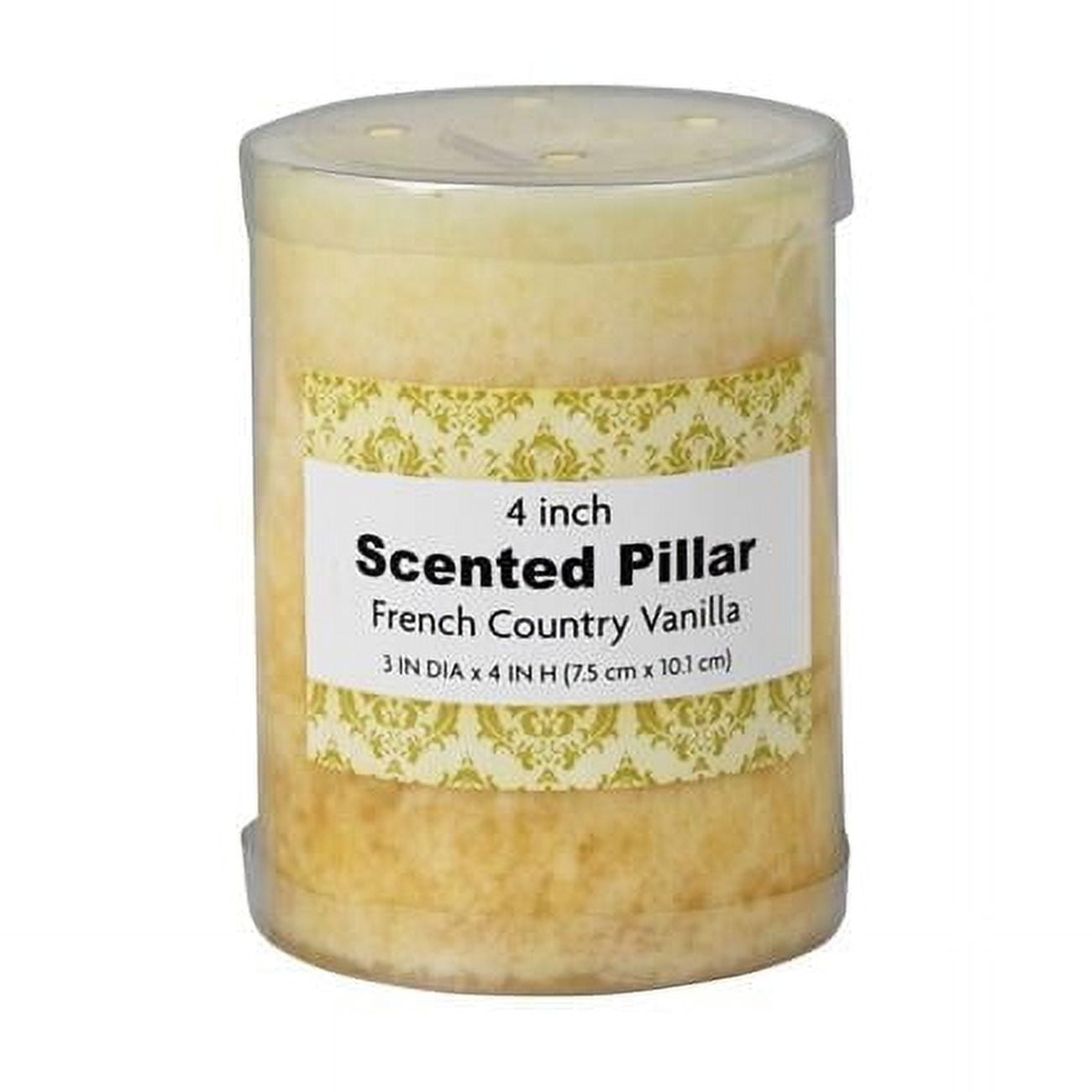 Jeco CPC-3412 3 x 4 in. Tritone Scented Pillar Candle, White & Cream - Walmart.com