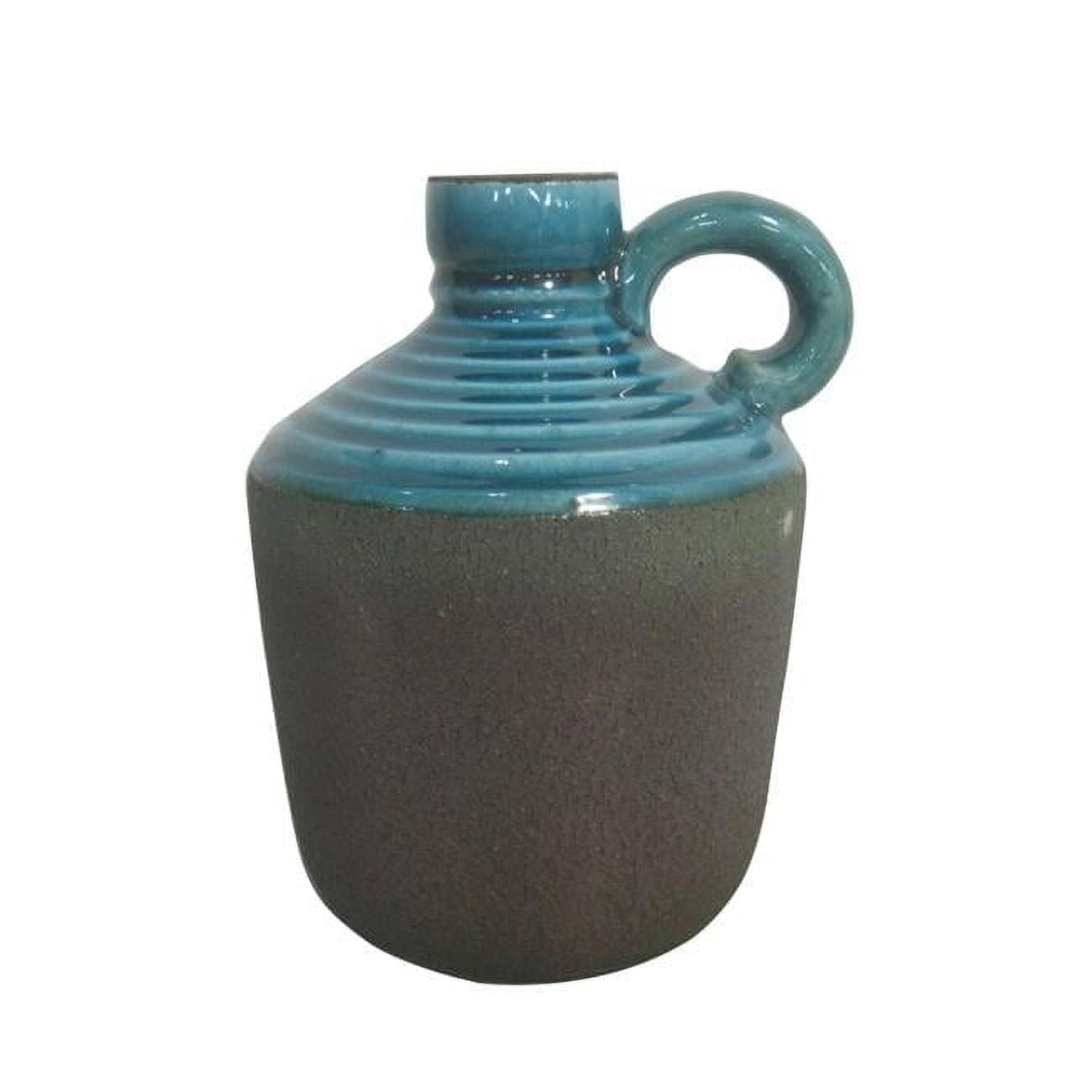 Jeco Ceramic Circular Vase in Blue and Gray - Walmart.com