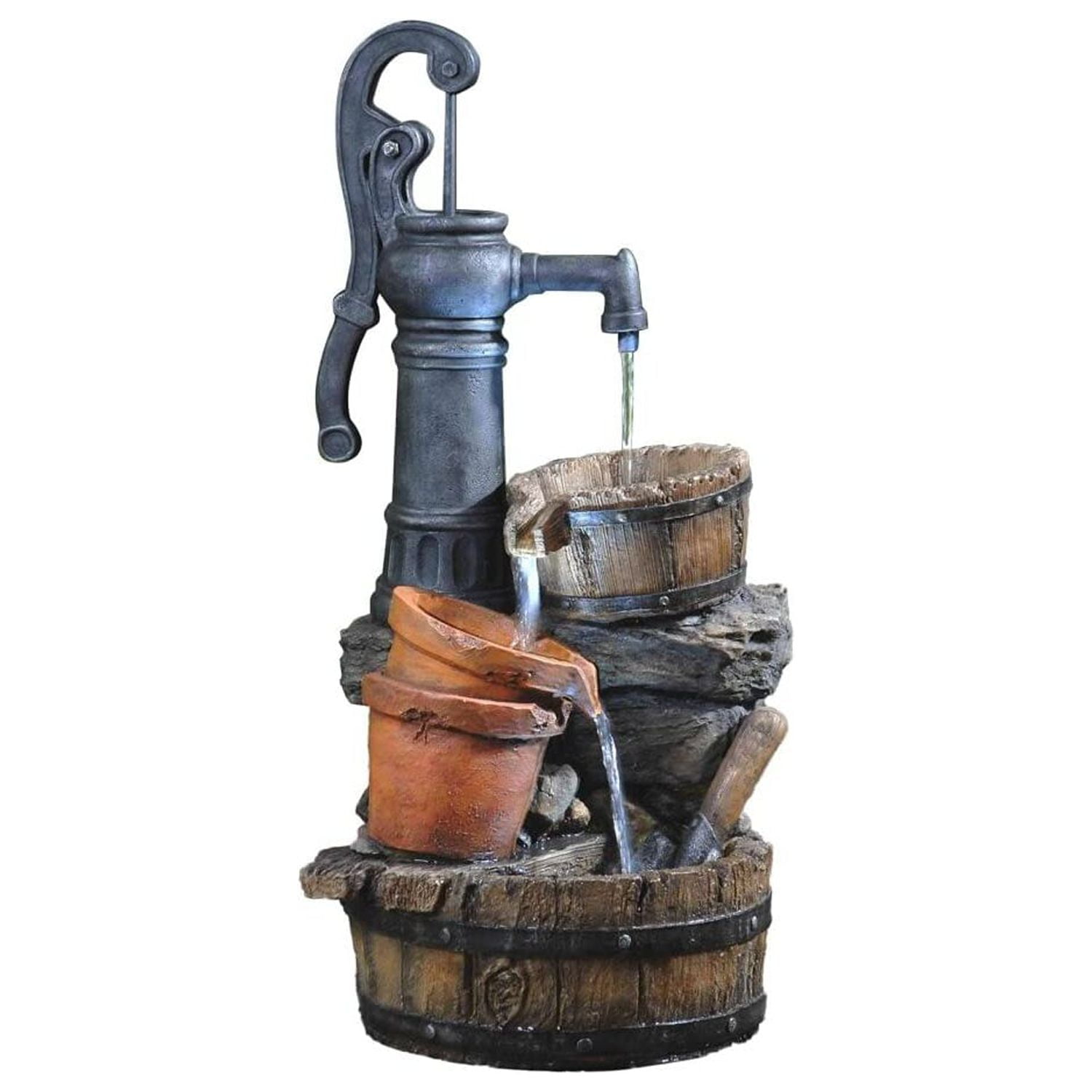 Jeco Classic Water Pump Fountain with Led Light - Walmart.com
