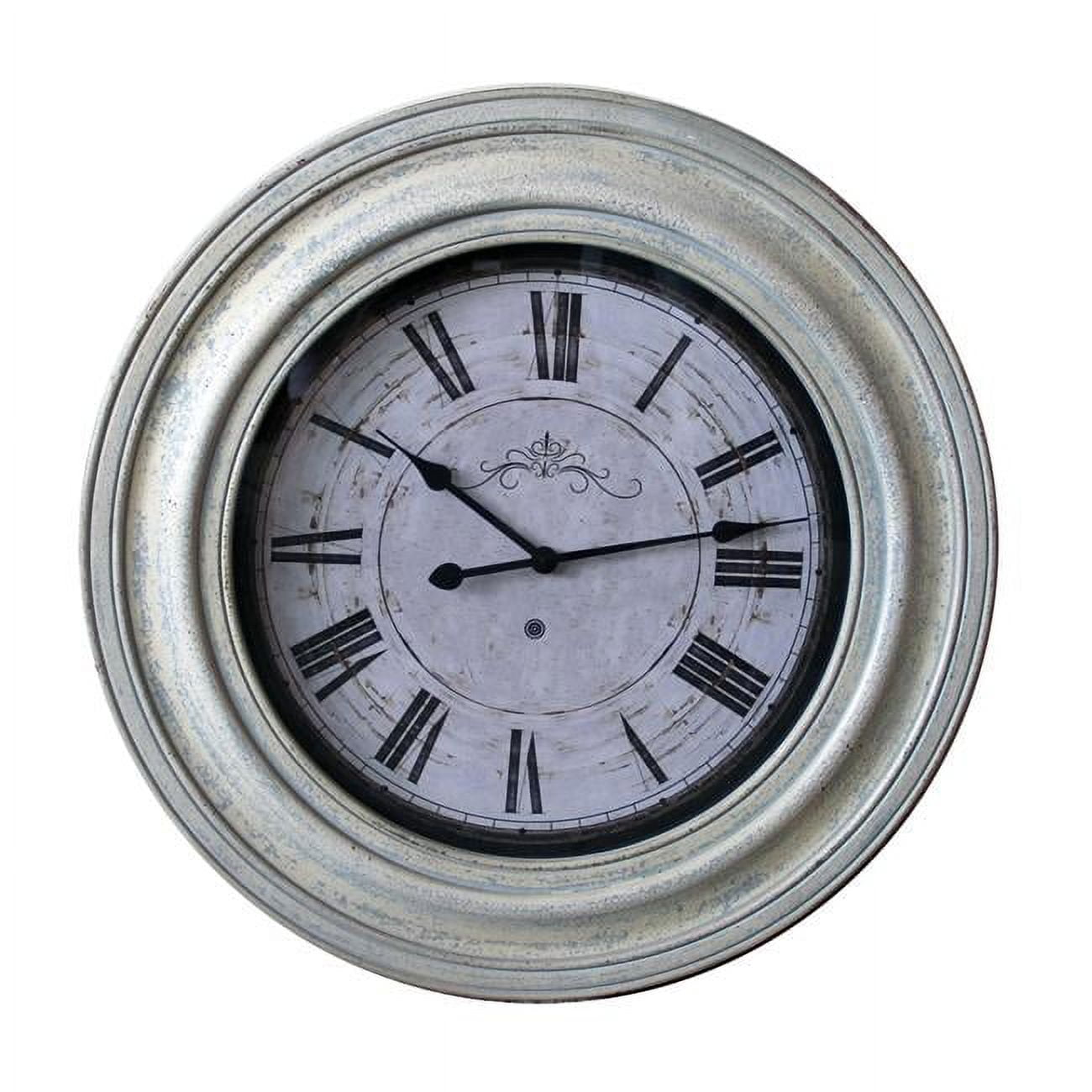 Jeco Large Oversized 30.75 in. Vanilla Wall Clock, No Assembly Required ...