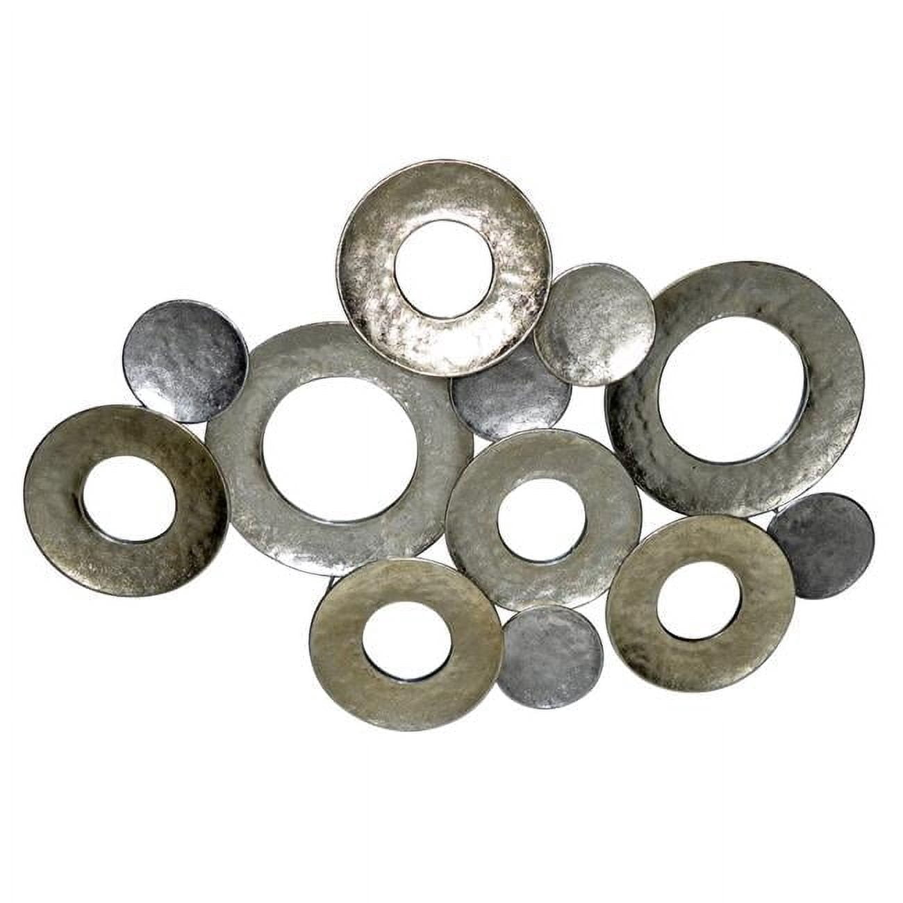 Jeco HD-MA003 Circle Metal Wall Decor, Champagne - Walmart.com