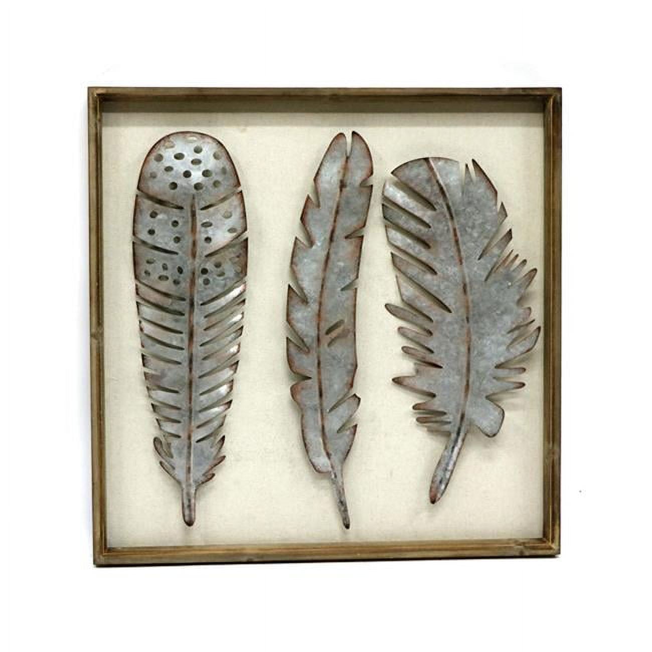 Jeco HD-WA043 Metallic Feathers Wall Decor - Walmart.com