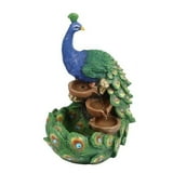 Jeco Outdoor Resin Peacock Fountain with Electric Pump - Walmart.com