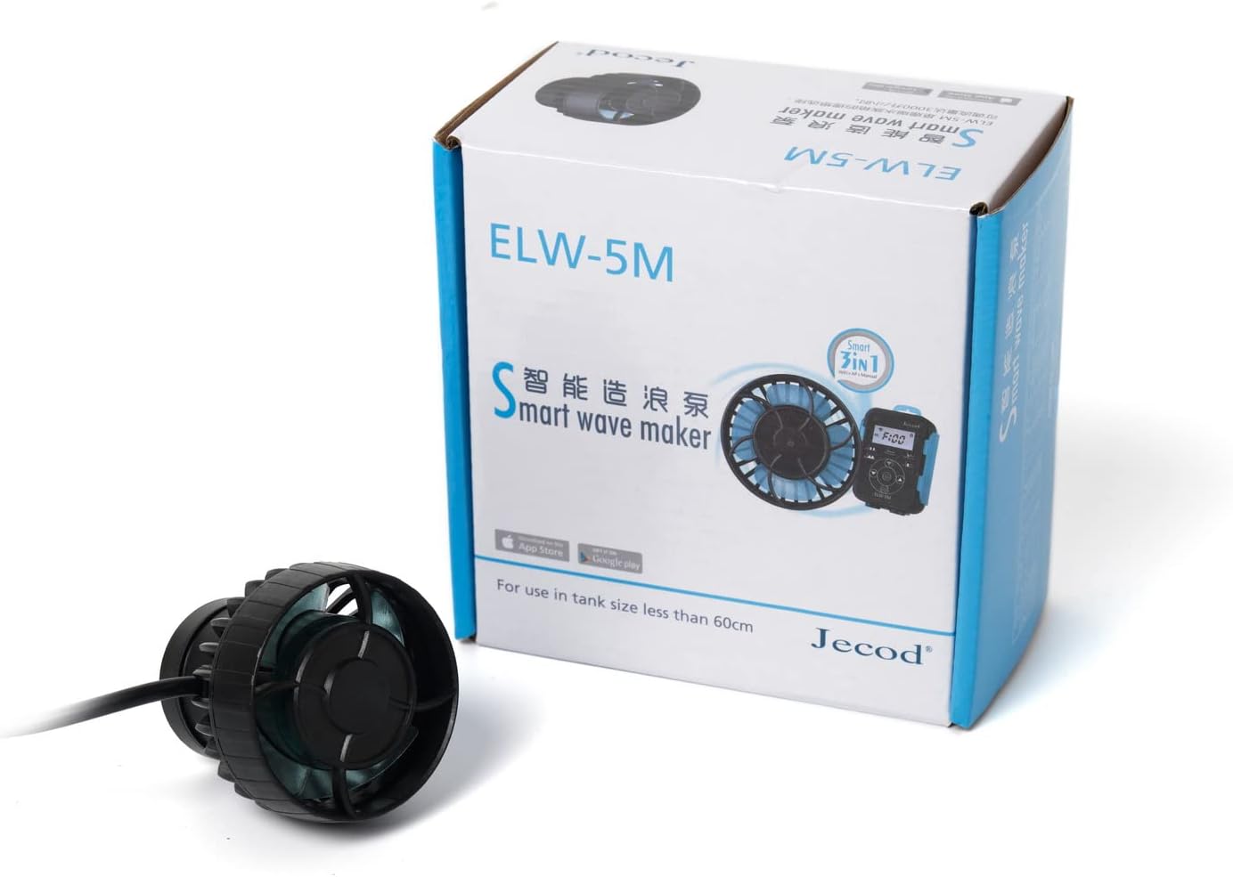 Jecod ELW Smart Wave Maker Circulation Pump with Magnetic Base (ELW-30M, 3434GPH) - Walmart.com