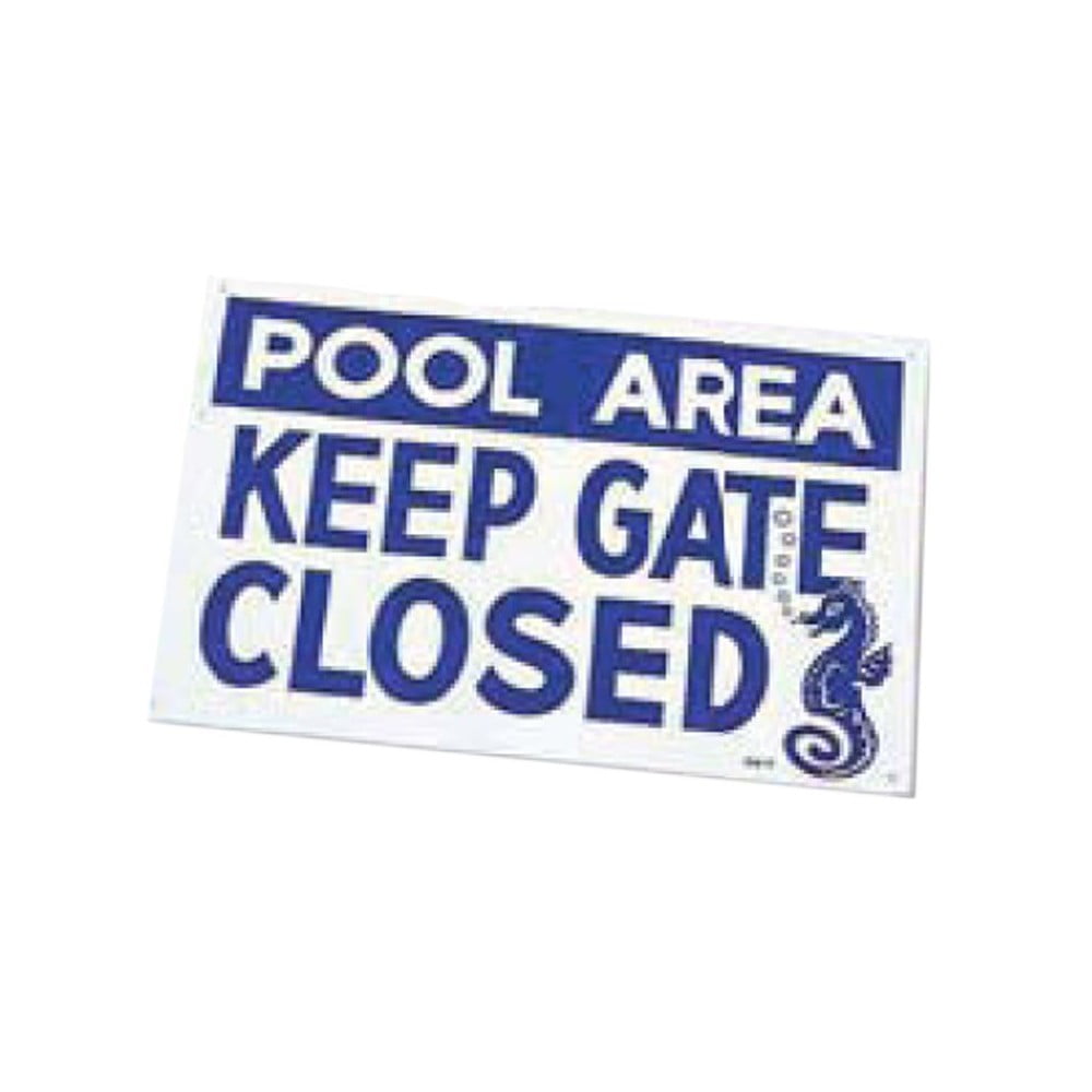 Jed Pool 90-105 Pool Area Keep Gate Closed Sign - Walmart.com
