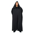 Adult Unisex Jedi Costume: Black Robe with Hood (Standard Size ...
