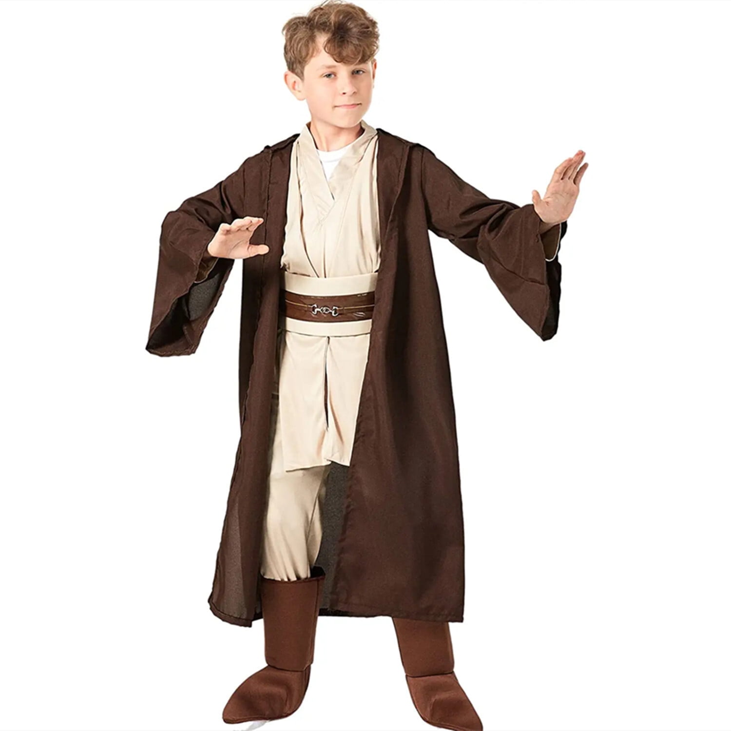 Star Wars Jedi Knight Costume Set for Kids (3-14 Years): Tunic Hooded ...