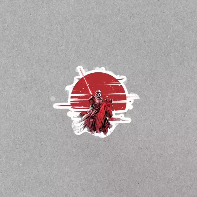 Jedi Samurai Warrior Sticker - Unique Star Wars Inspired Art Decalphone ...