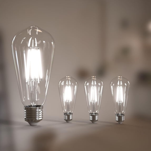 Jeee Edison Bulbs 6W E26 LED Bulb 60 Watt Equivt, Vinta LED Light Bulbs ...
