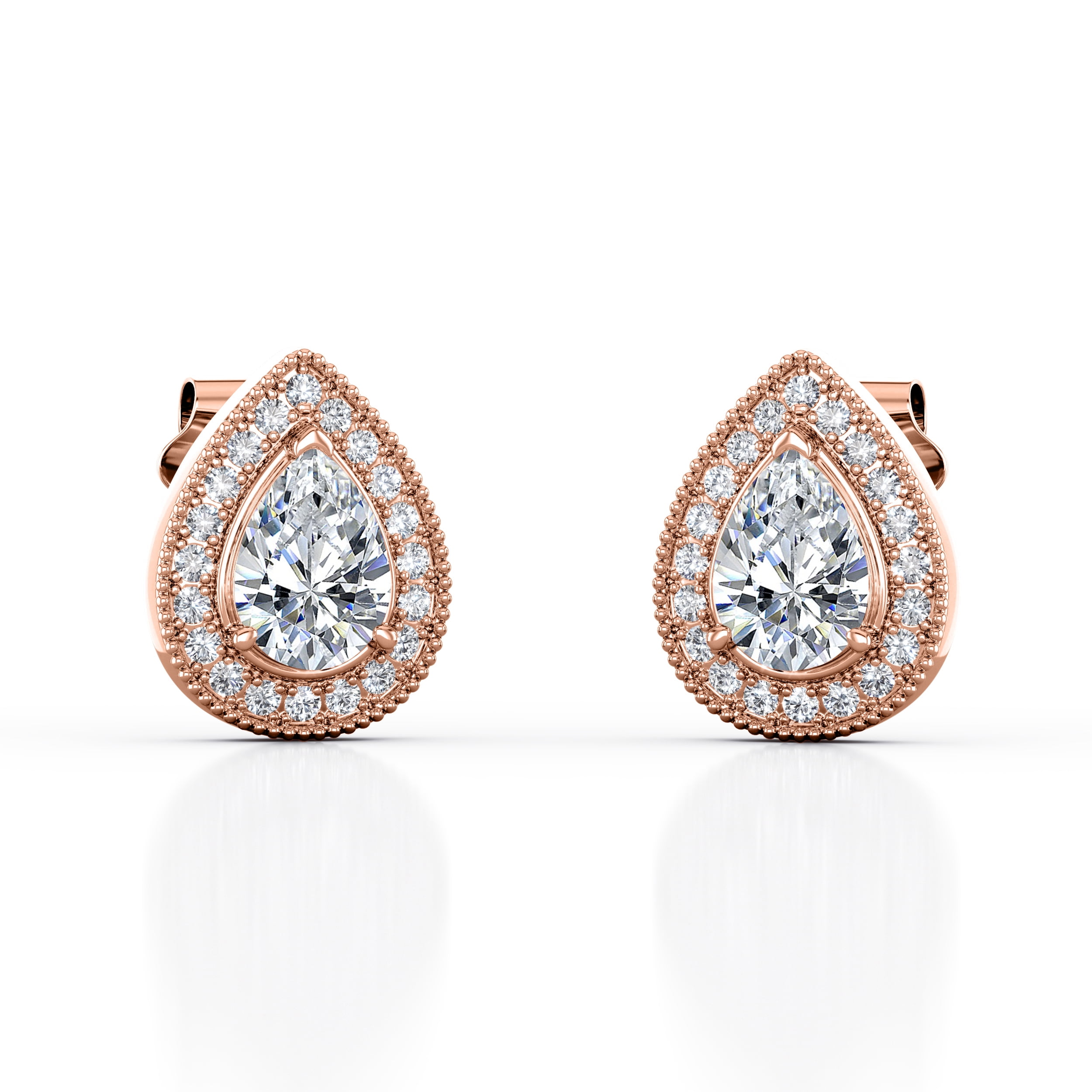 JeenMata 0.48 Carat Almond Shaped Diamond - Bezel Prong Setting ...
