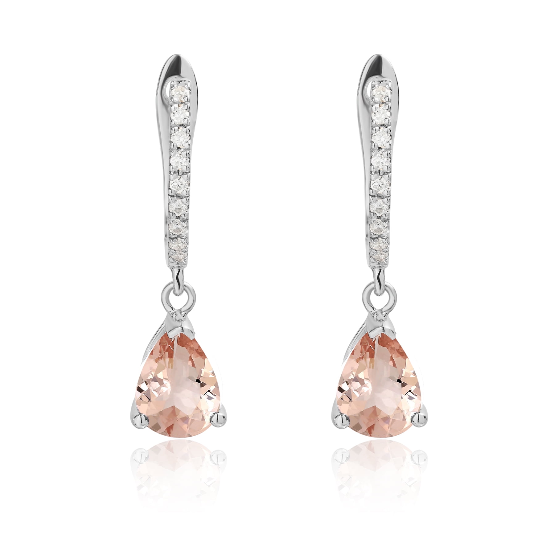 JeenMata 2.25 Carat Pear Cut - Pink Tourmaline Crystal Made with ...