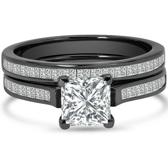 Anniversary Ring Minimalist 1.25 Carat Princess Cut Morganite And ...