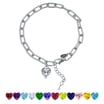 JeenMata 3.5 Carat April Birthstone Double Layer Bracelet - in White ...