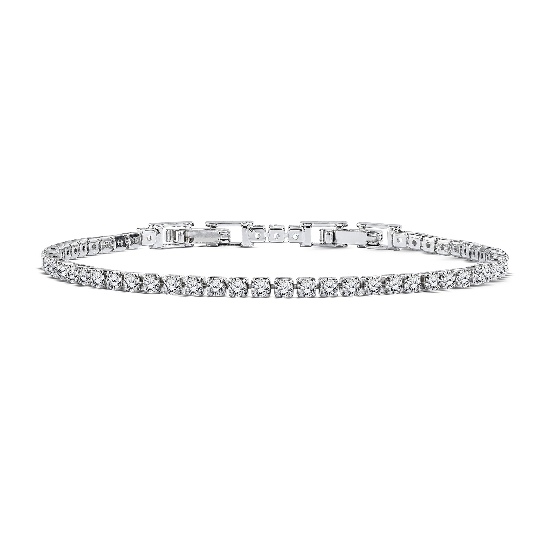 JeenMata 5 Carat Round Cut Square Set Tennis Bracelet for Women - Gift ...