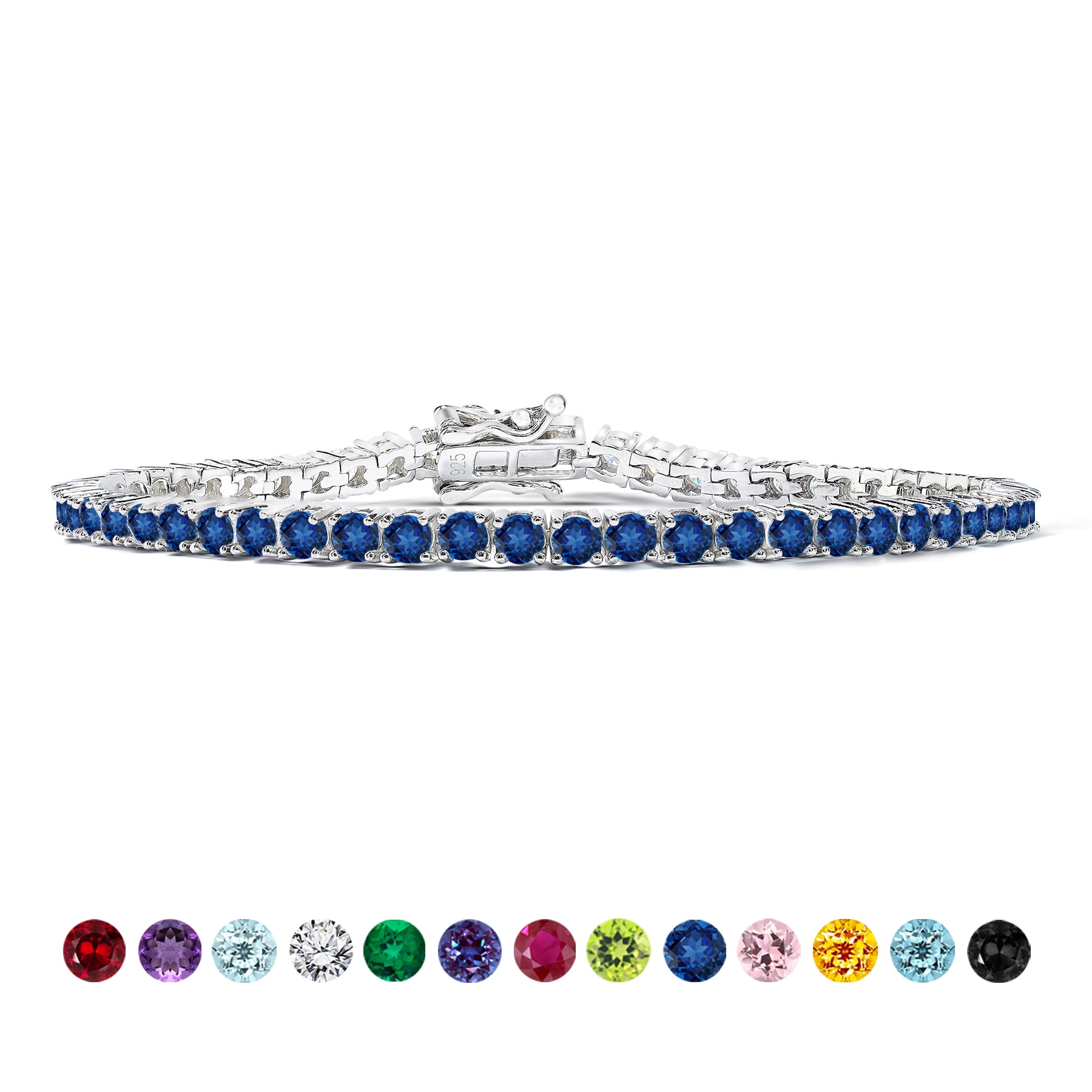 JeenMata Classic 5.5 TCW Round Cut September - Blue Sapphire ...