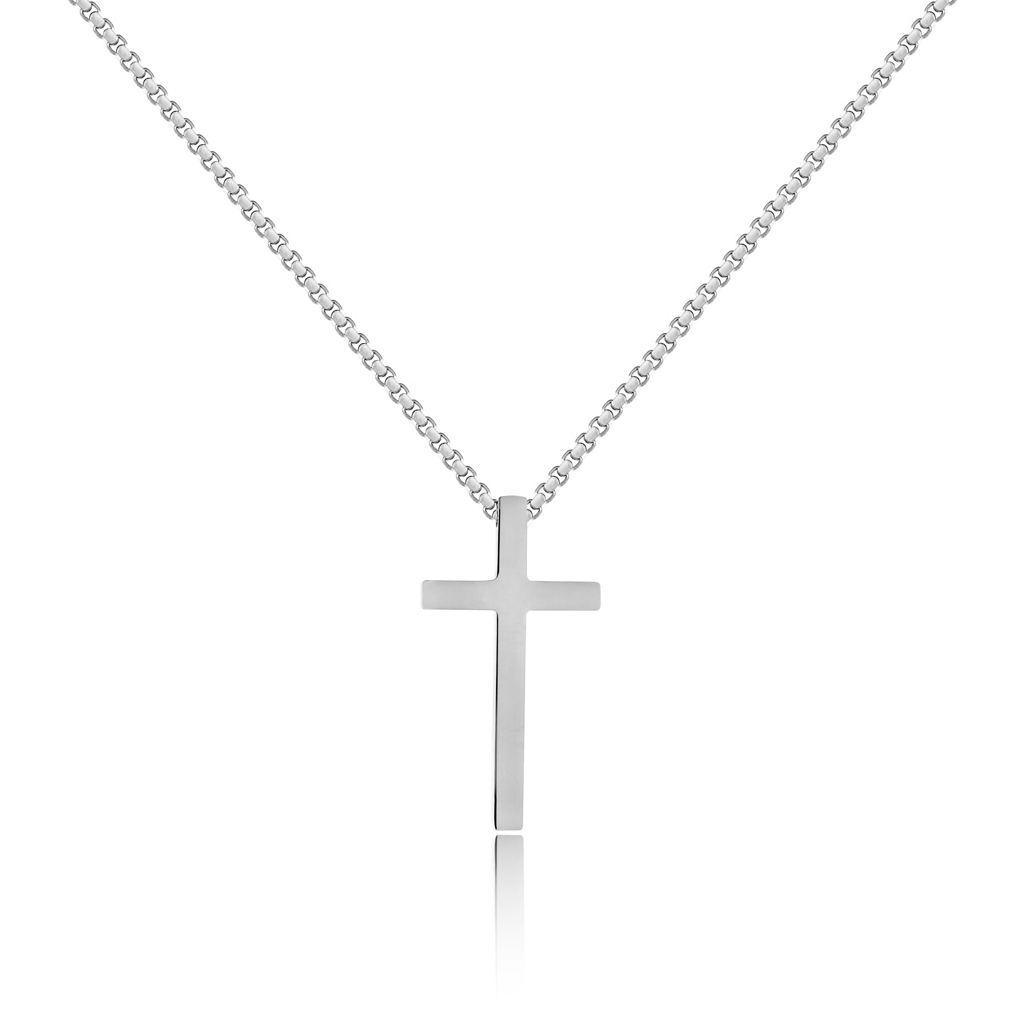 JeenMata Classic Style Cross Pendant Necklace - Minimalistic Cross ...
